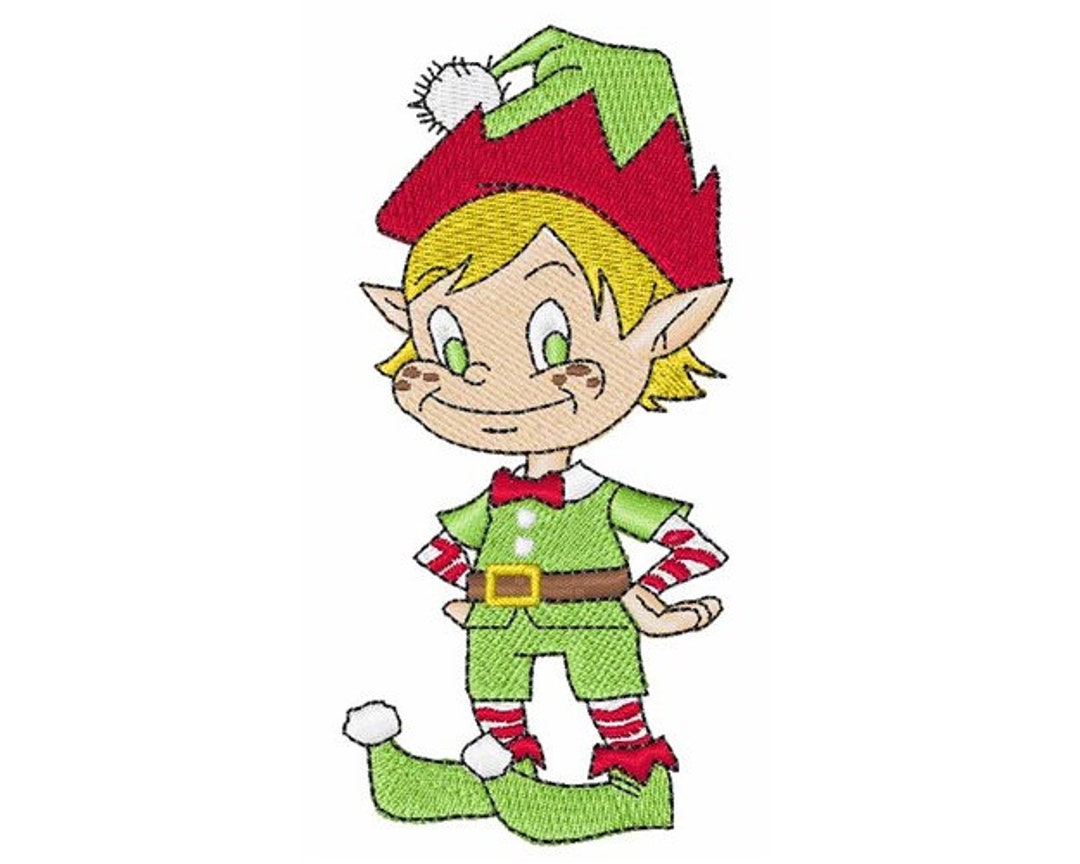 Cute Elf Machine Embroidery Design - Etsy