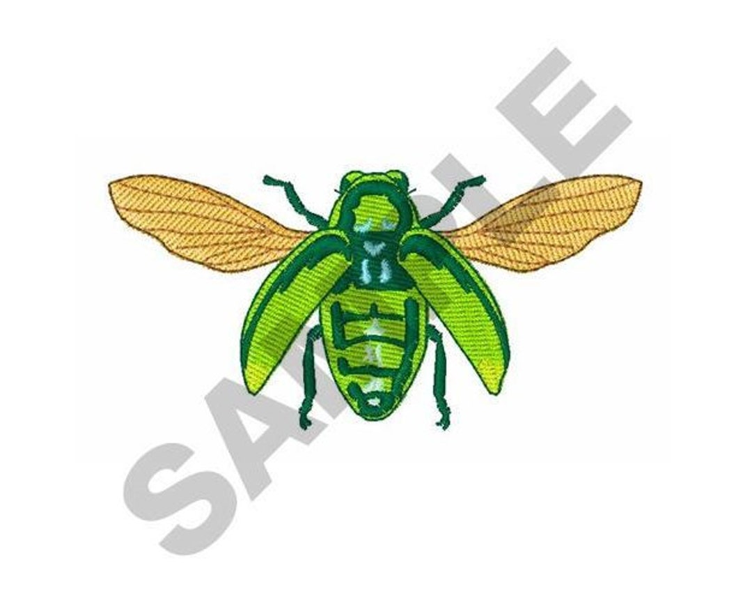 Jewel Beetle Machine Embroidery Design - Etsy