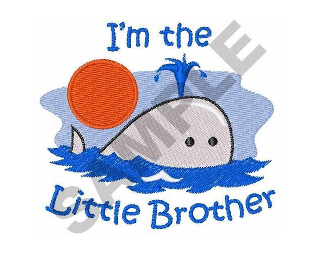 Im the Little Brother Machine Embroidery Design - Etsy