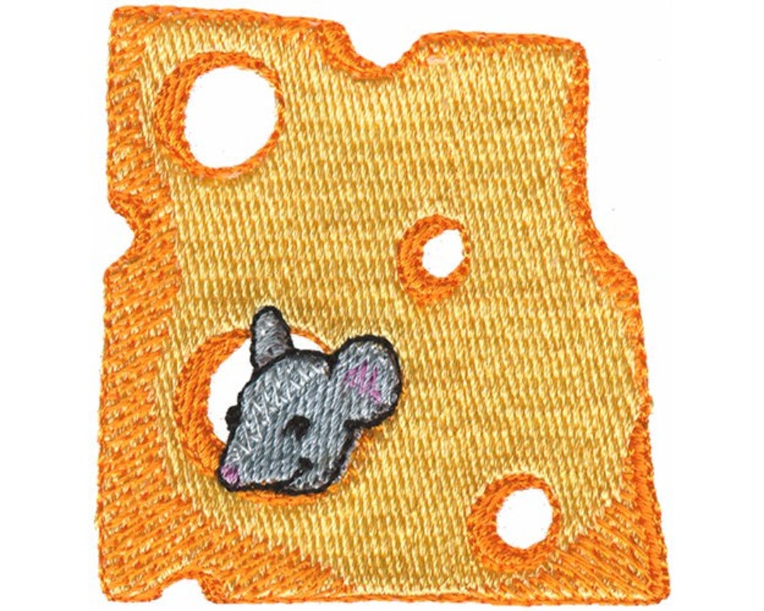 Mouse and Swiss Cheese Machine Embroidery Design - Etsy