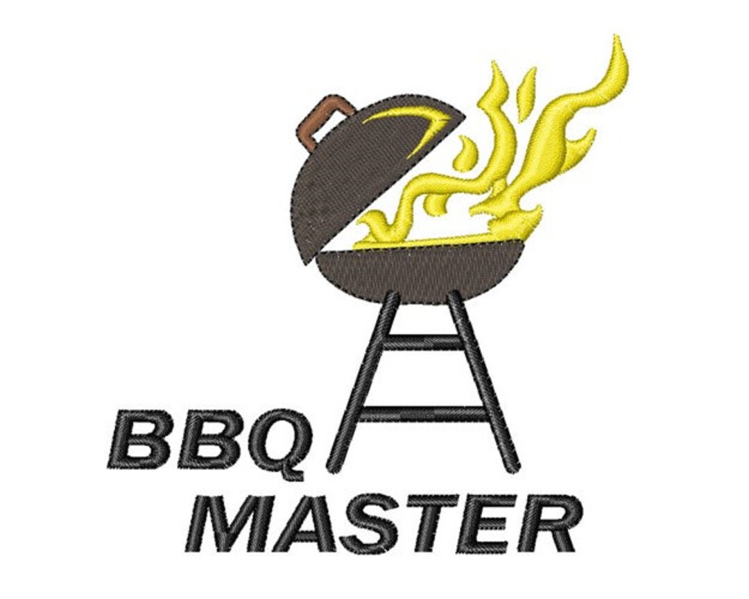 Bbq Master Machine Embroidery Design - Etsy
