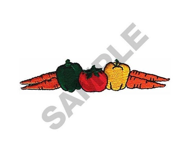 Vegetable Border Machine Embroidery Design - Etsy