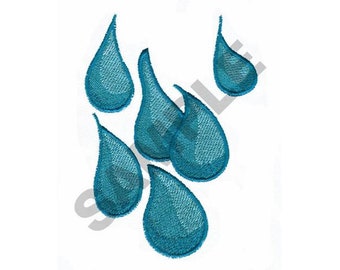 Rain Drops Embroidery Design. Machine Embroidery Design. Rain Drop ...