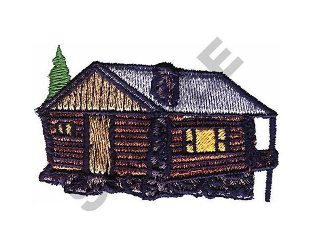 Log Cabin - Machine Embroidery Design - Etsy