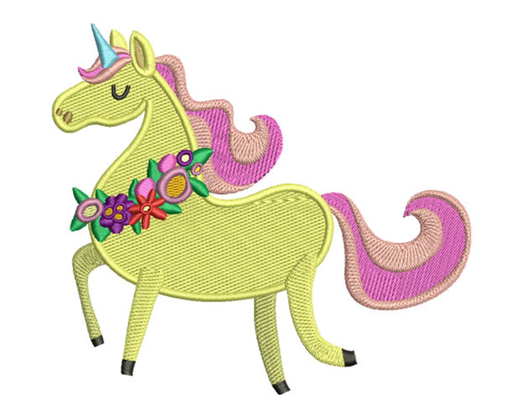 Unicorn Machine Embroidery Design - Etsy