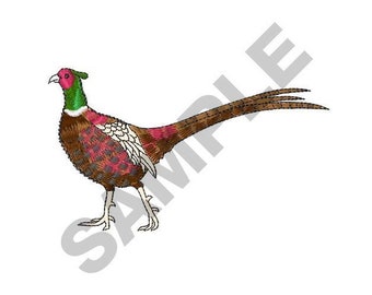Flying Pheasant Machine Embroidery Design - Etsy