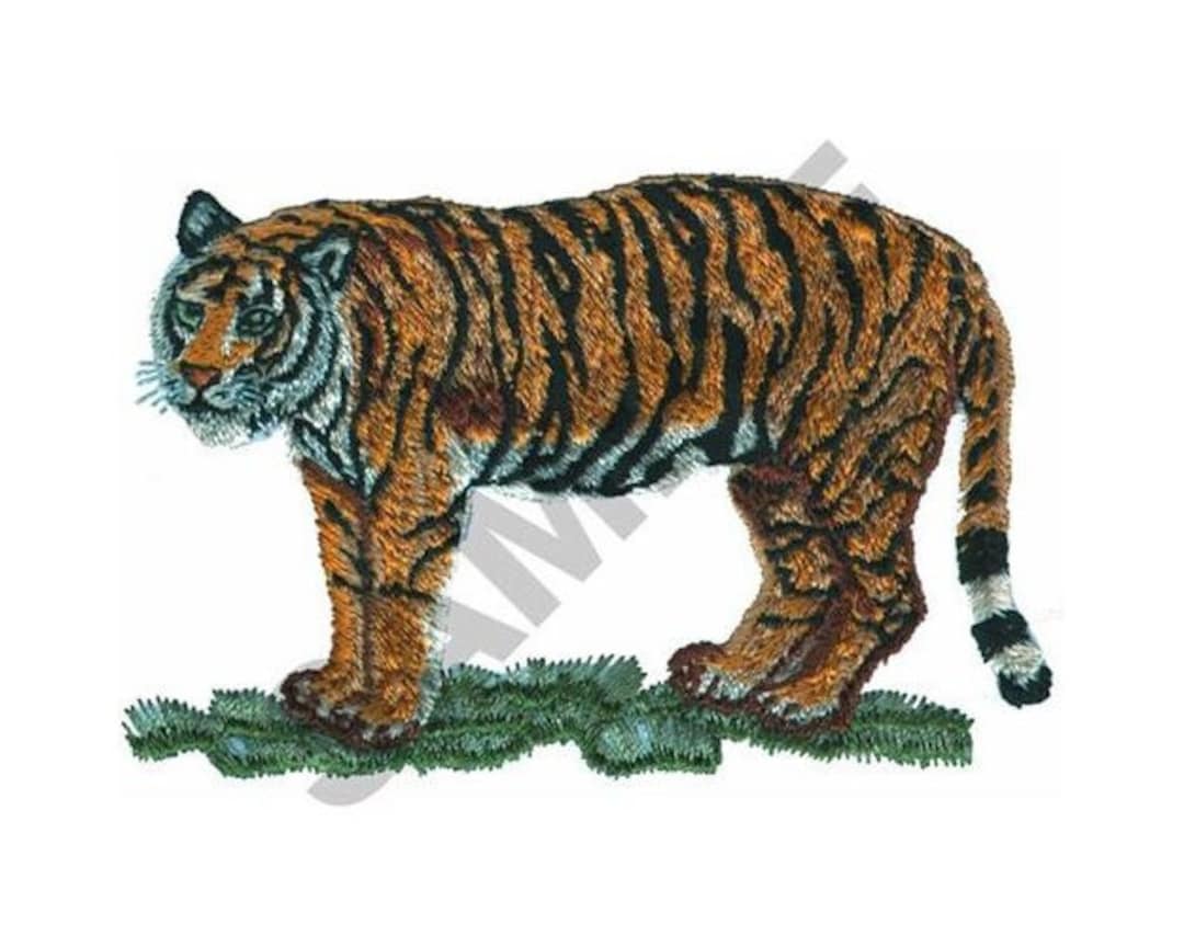 Tiger Machine Embroidery Design - Etsy
