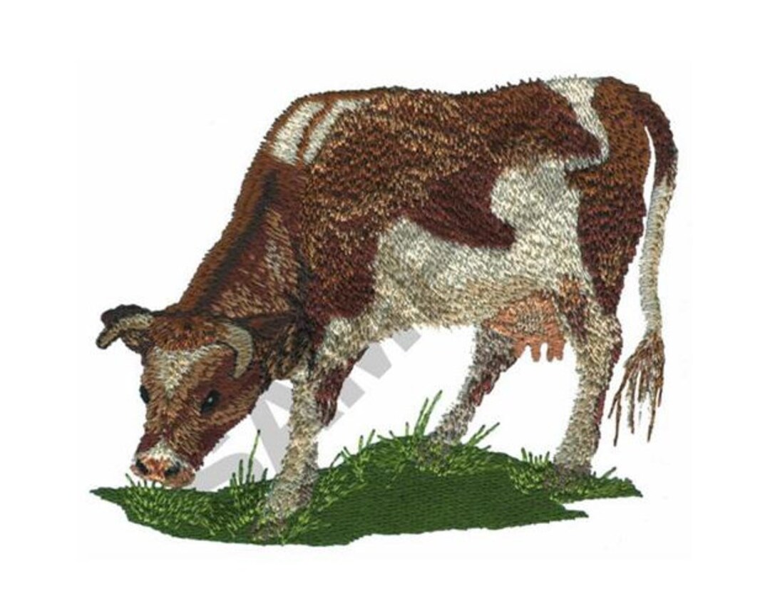 Cow - Machine Embroidery Design - Etsy