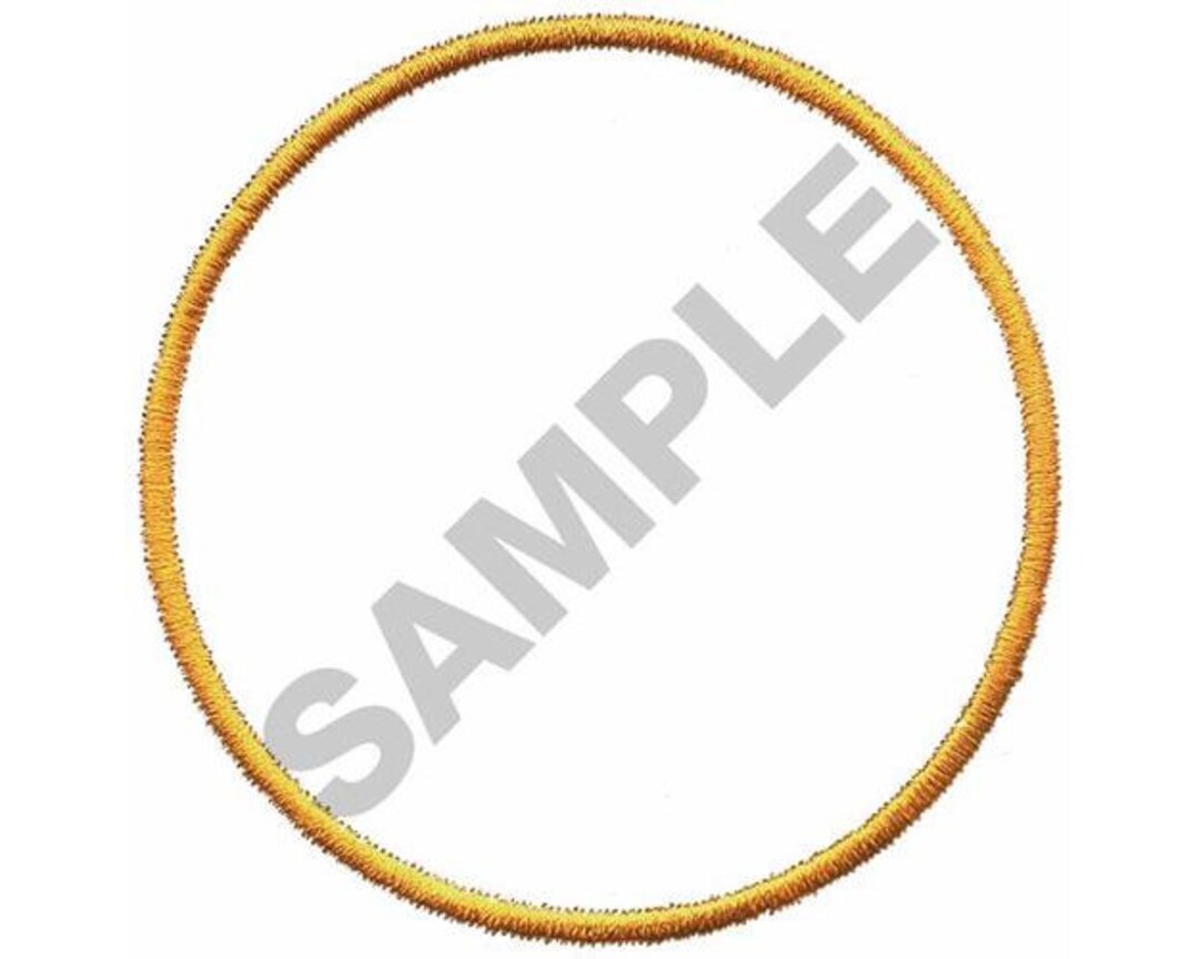 CIRCLE BORDER Machine Embroidery Design - Etsy