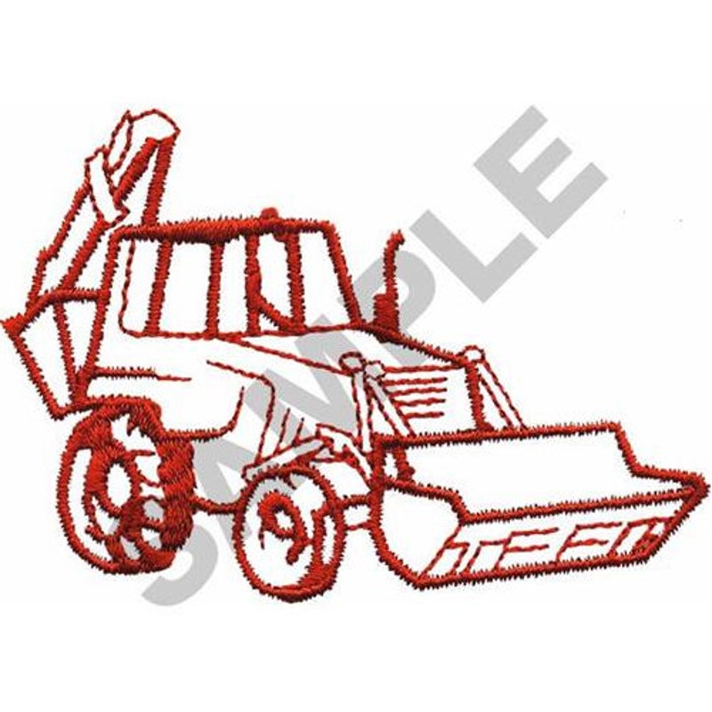 Backhoe Applique - Etsy