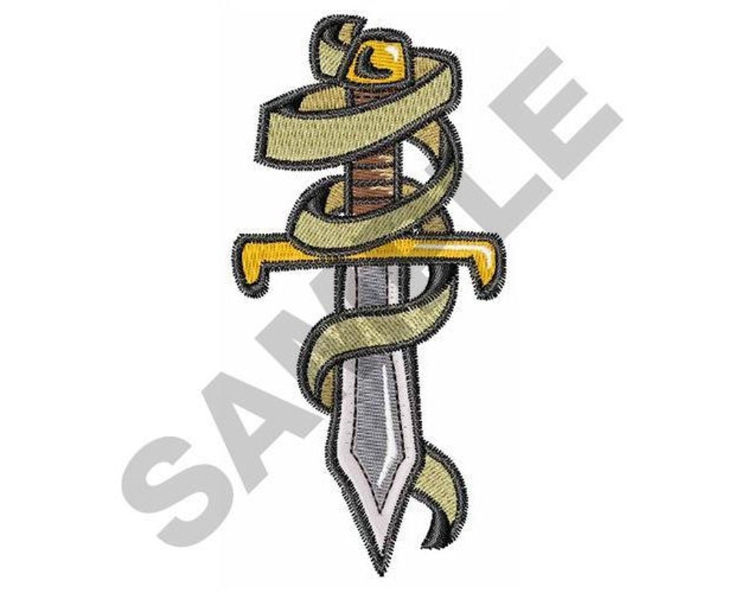 Dagger - Machine Embroidery Design - Etsy
