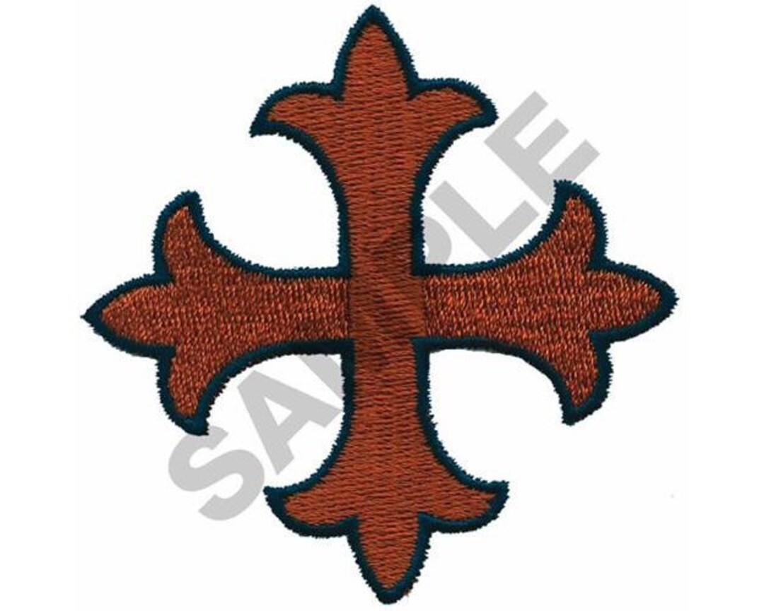 Cross Machine Embroidery Design - Etsy
