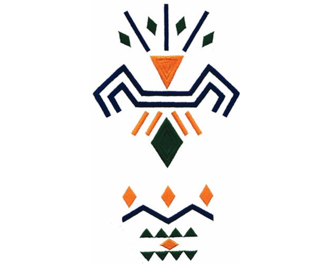 Indian Abstract - Machine Embroidery Design - Etsy