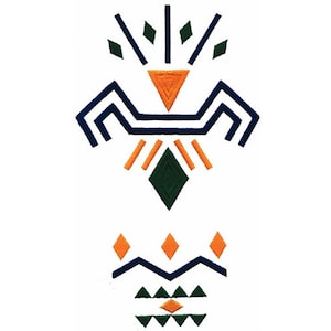 Indian Abstract - Machine Embroidery Design - Etsy