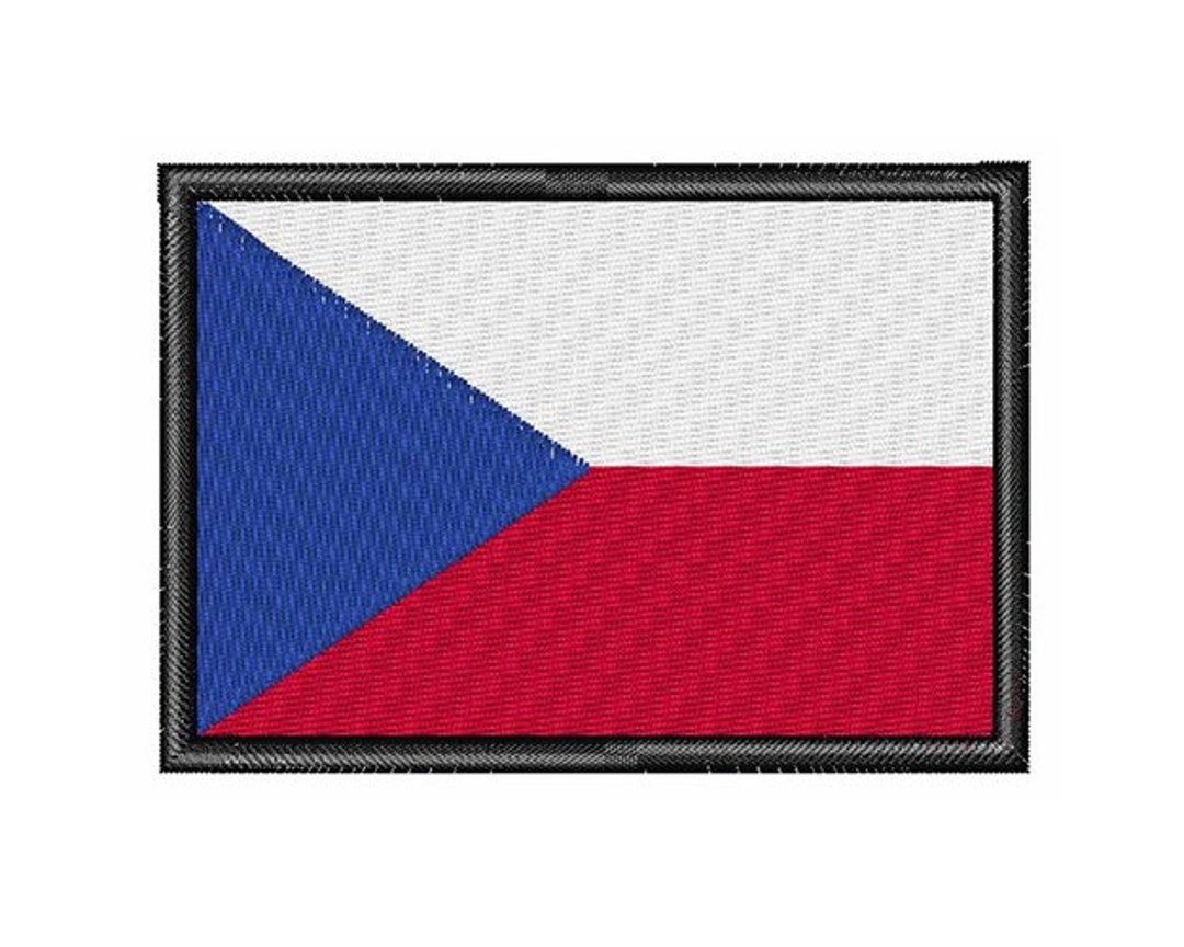 Czech Republic Flag - Machine Embroidery Design - Etsy