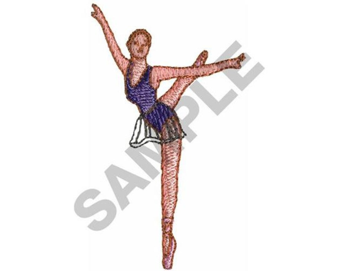 Ballerina Machine Embroidery Design - Etsy