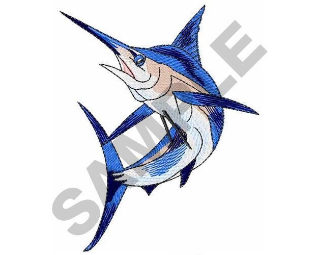 Swordfish Machine Embroidery Design - Etsy