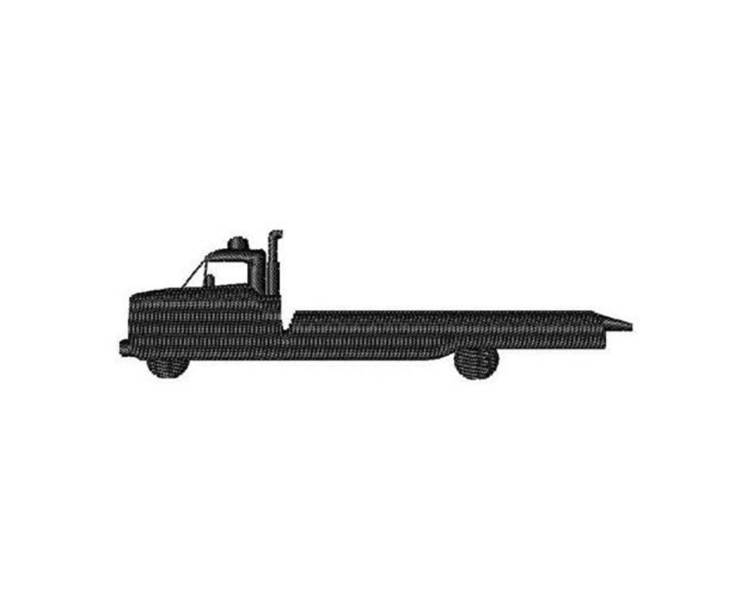 Flatbed Tow Truck Machine Embroidery Design - Etsy