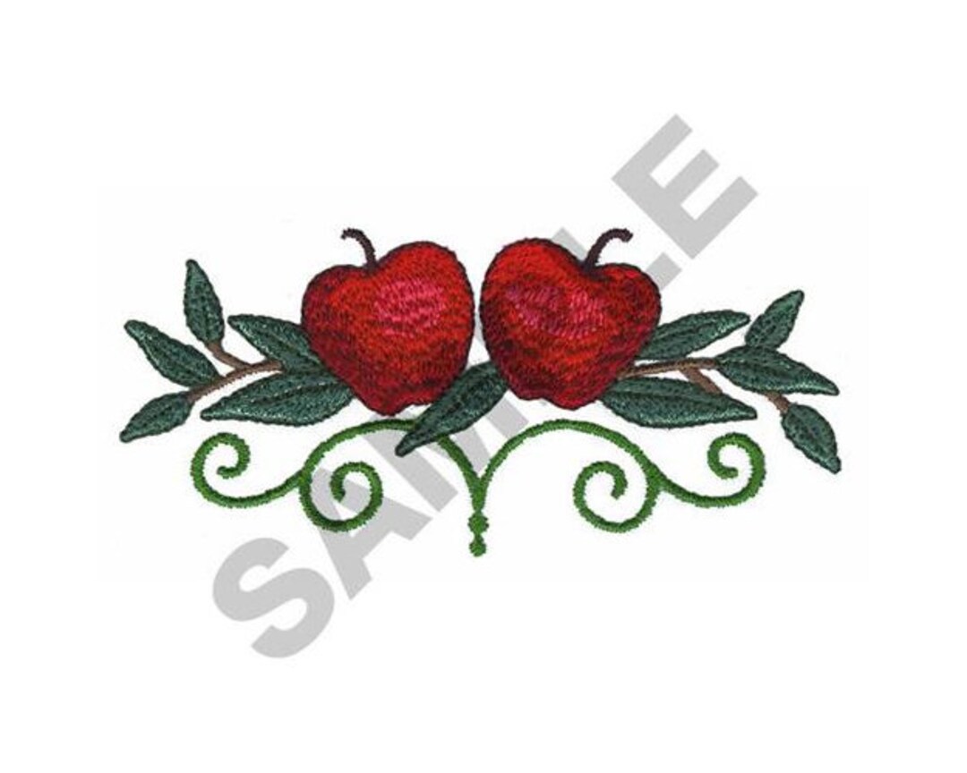 Apples Machine Embroidery Design - Etsy