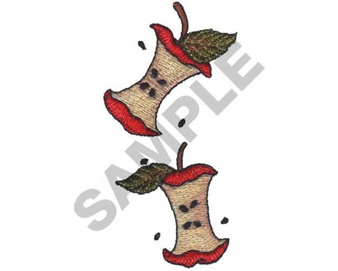 Apple Cores - Machine Embroidery Design - Etsy