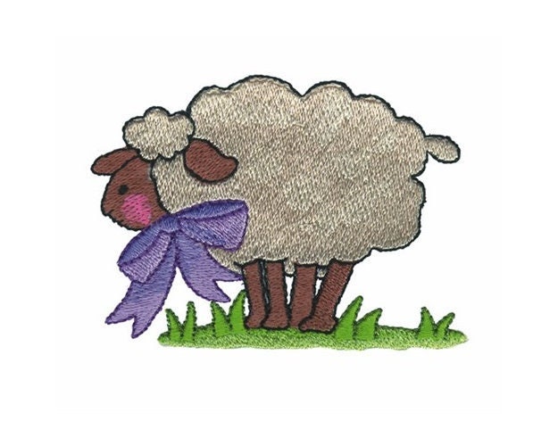 Lamb Machine Embroidery Design - Etsy