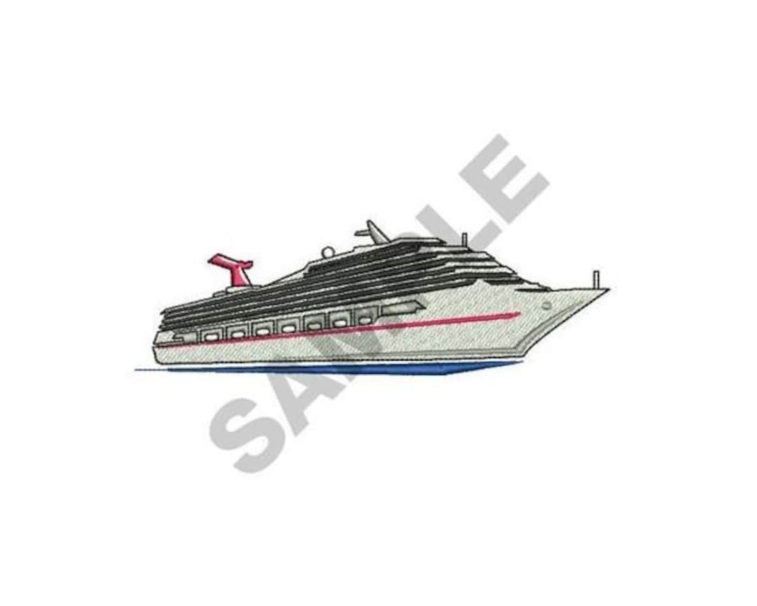 Cruise Ship - Machine Embroidery Design - Etsy