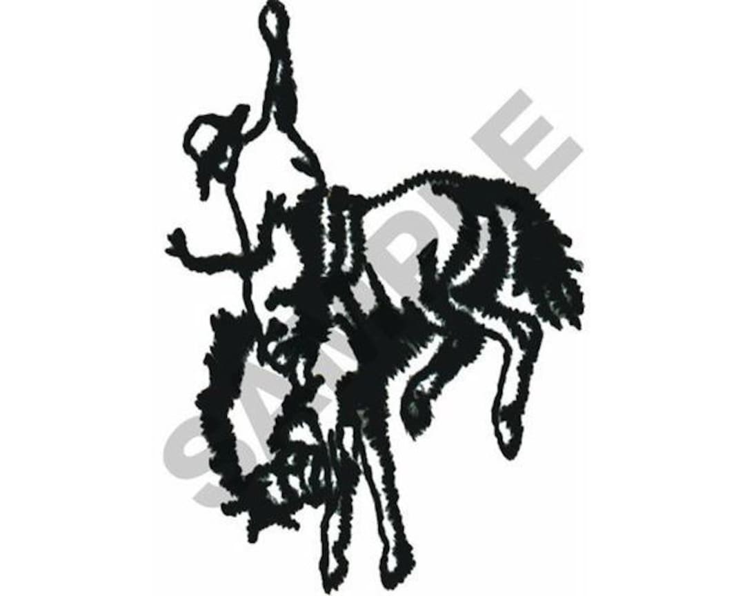 Bronco Buster - Machine Embroidery Design - Etsy