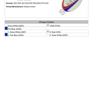 Rugby Ball - Machine Embroidery Design - 3 Sizes - Etsy