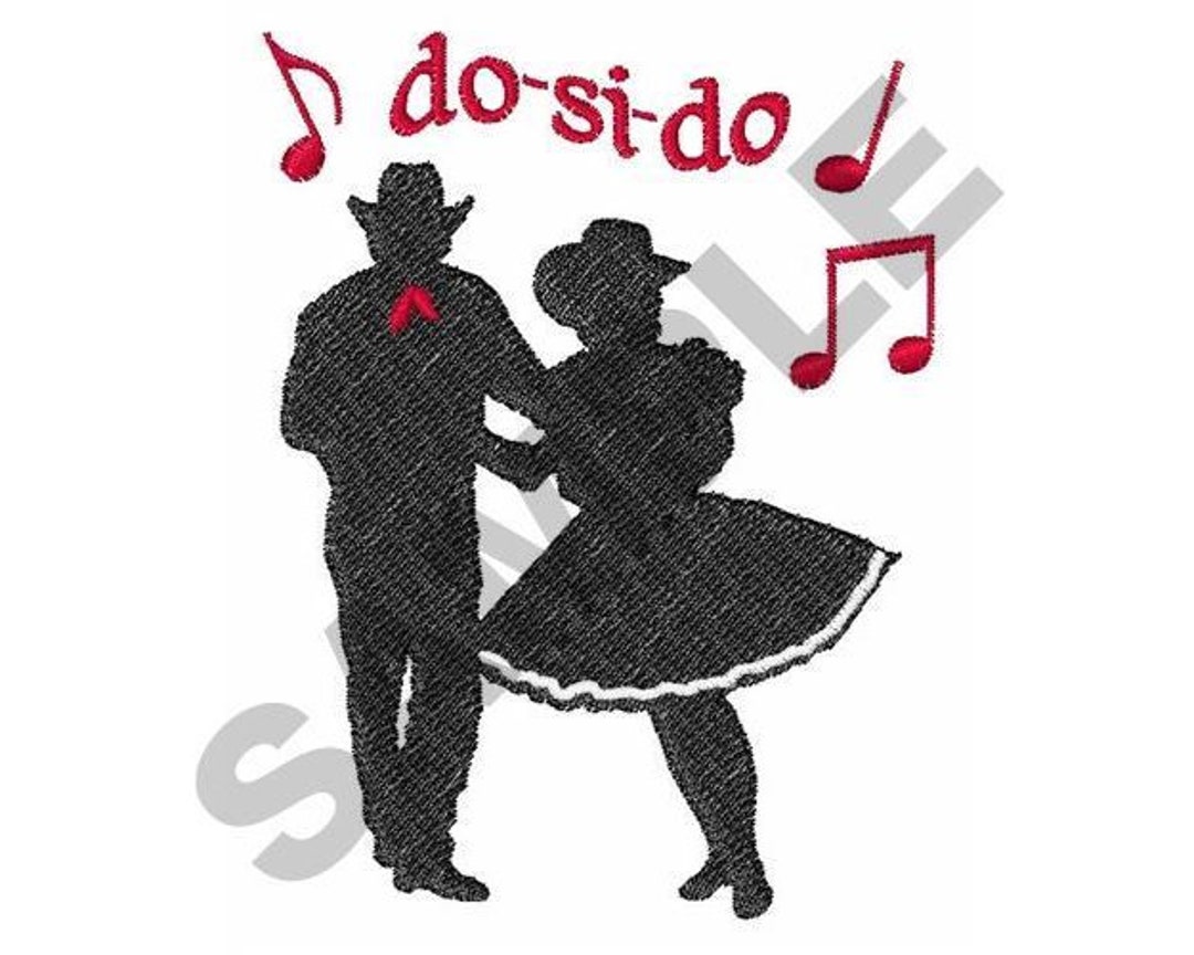 Square Dancers Do Si Do - Machine Embroidery Design - Etsy
