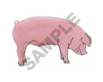 Pig - Machine Embroidery Design - Etsy