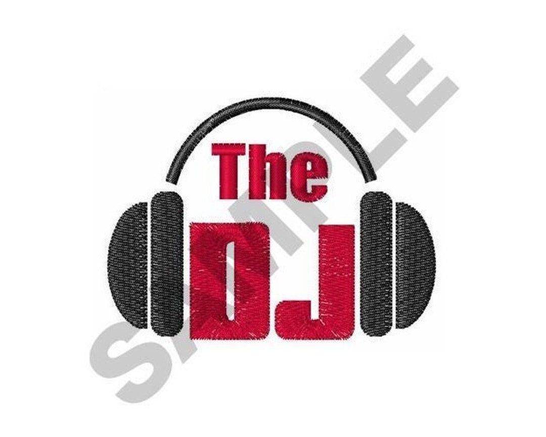 The Disc Jockey Machine Embroidery Design - Etsy