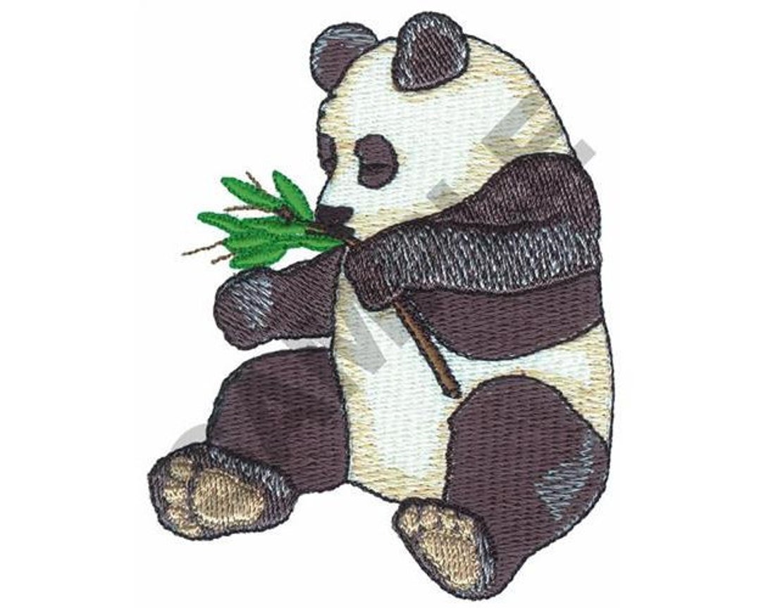Panda Bear - Machine Embroidery Design - Etsy