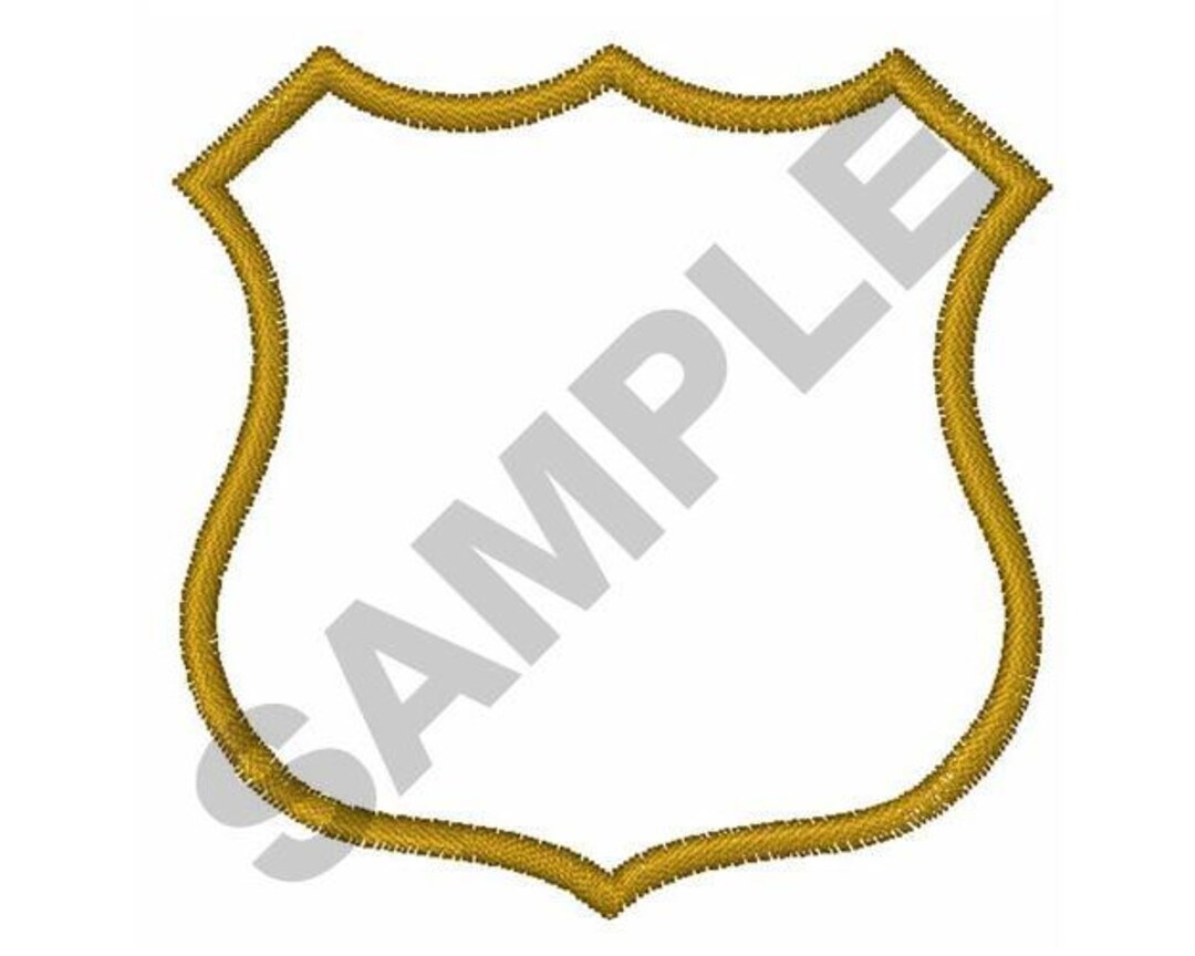 Shield Two Inches Machine Embroidery Design - Etsy