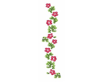 Flower Border Machine Embroidery Design - Etsy