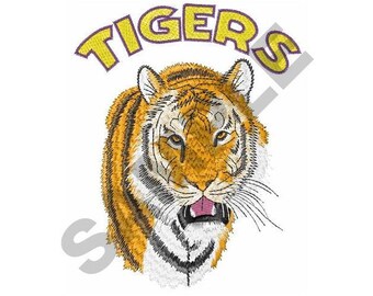 Tiger Eyes Machine Embroidery Design - Etsy