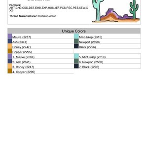 Desert Scene - Machine Embroidery Design - Etsy