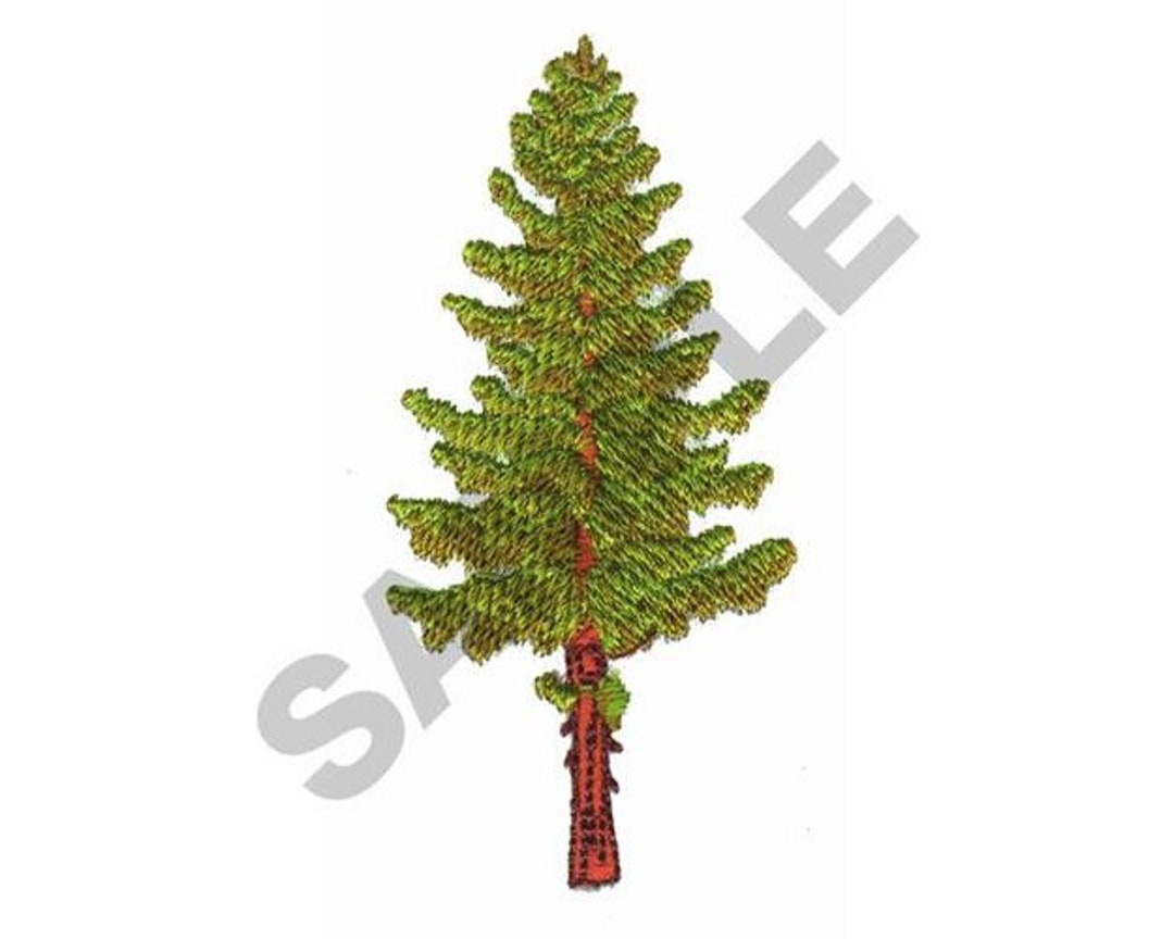 Pine Tree Machine Embroidery Design - Etsy