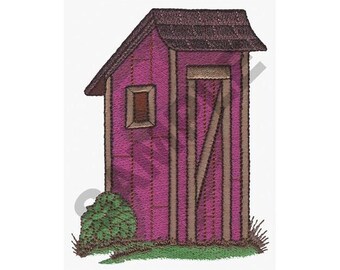 Tool Shed Machine Embroidery Design, Outdoor Wood Tool Shed Embroidery ...