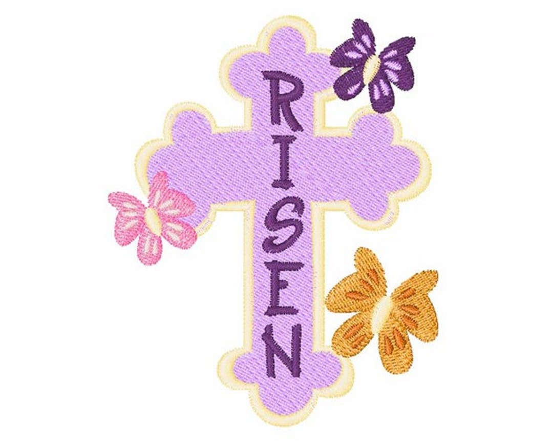 Easter Cross - Machine Embroidery Design - Etsy