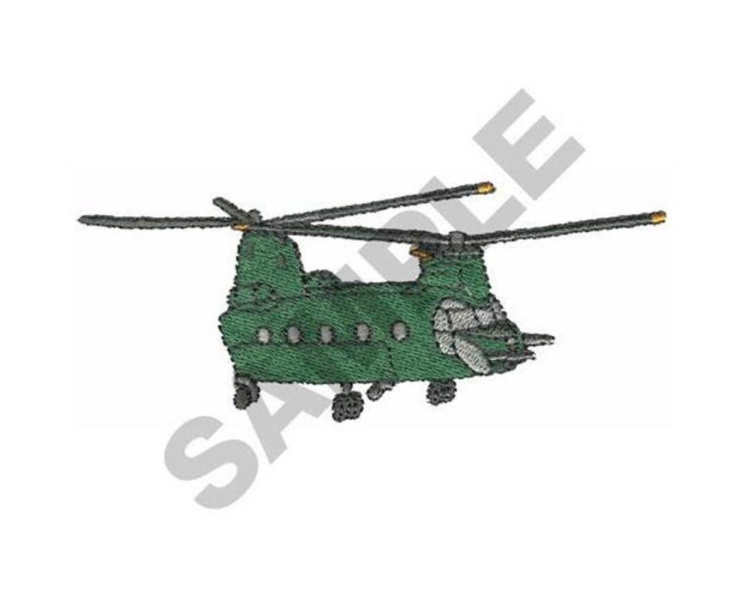Chinook Ch-47b - Machine Embroidery Design - Etsy