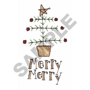 Merry Merry Machine Embroidery Design - Etsy