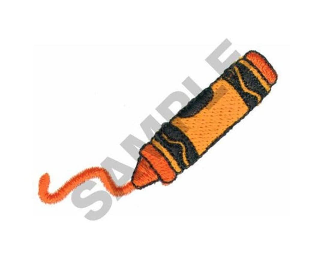 Crayon - Machine Embroidery Design - Etsy