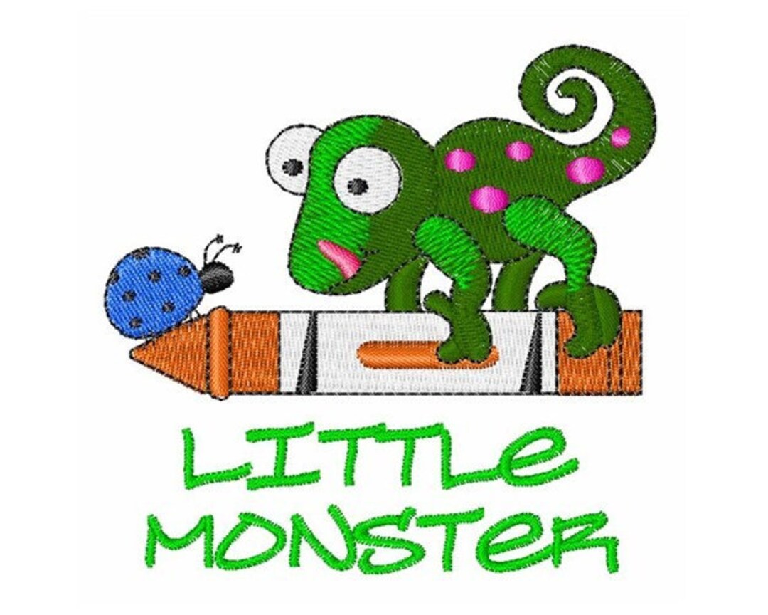 Little Monster Machine Embroidery Design - Etsy