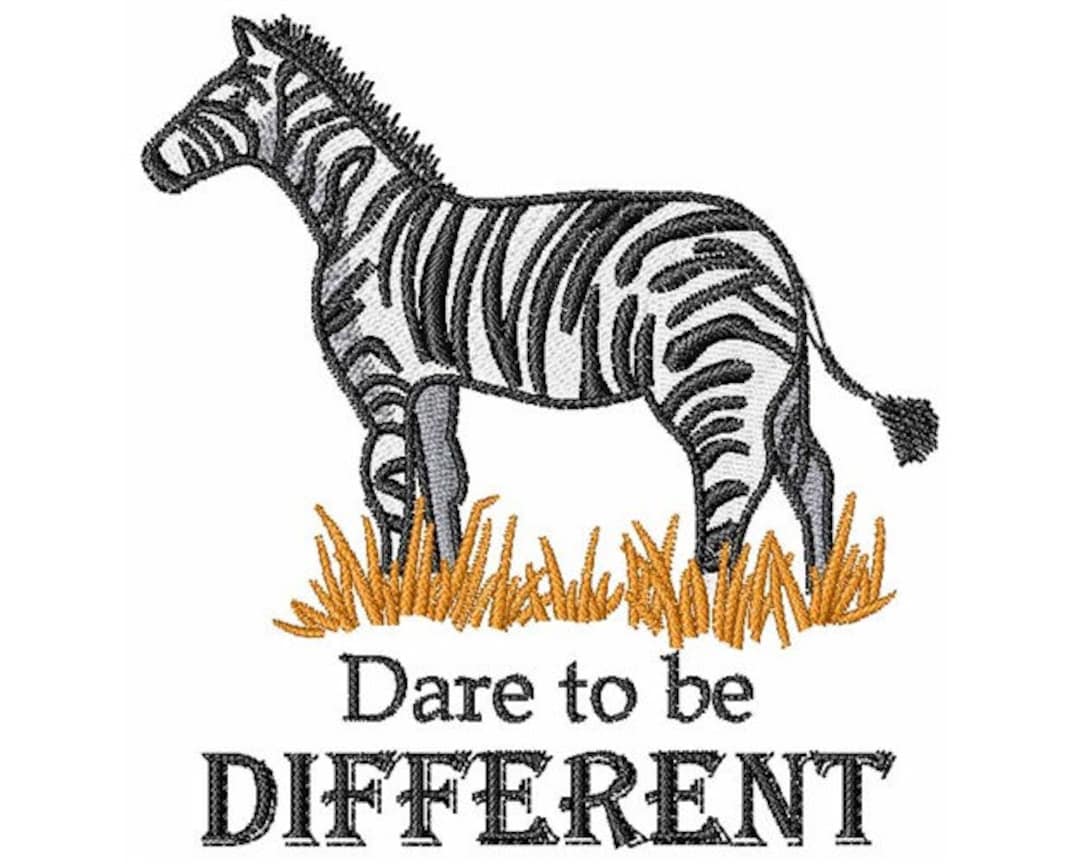 Dare to Be Different Machine Embroidery Design - Etsy