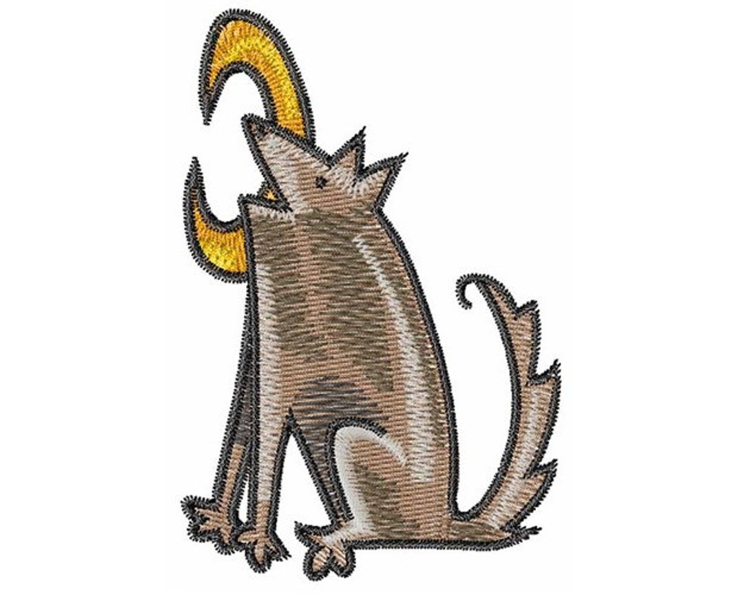 Coyote Howling Machine Embroidery Design - Etsy