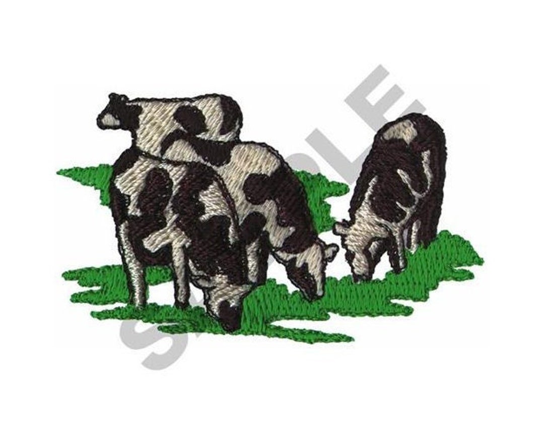 Cows - Machine Embroidery Design - Etsy