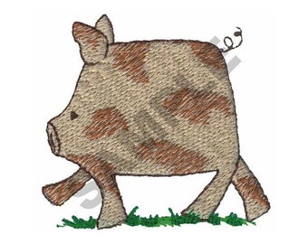 Pig Machine Embroidery Design - Etsy