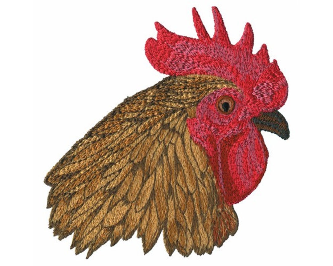 Rooster - Machine Embroidery Design - Etsy
