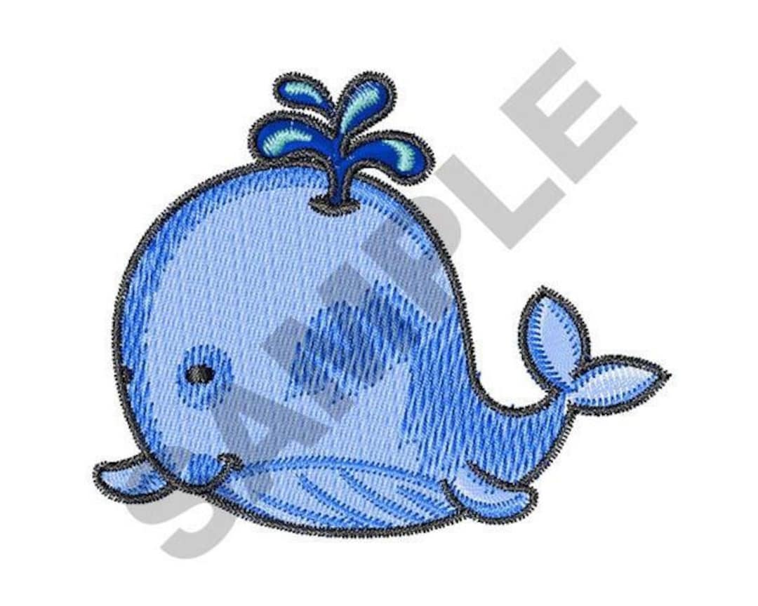 Baby Whale Machine Embroidery Design - Etsy