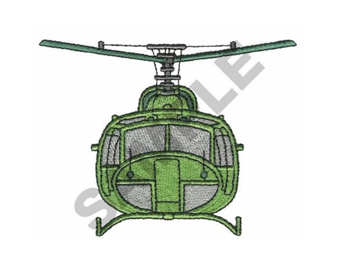 Helicopter - Machine Embroidery Design - Etsy